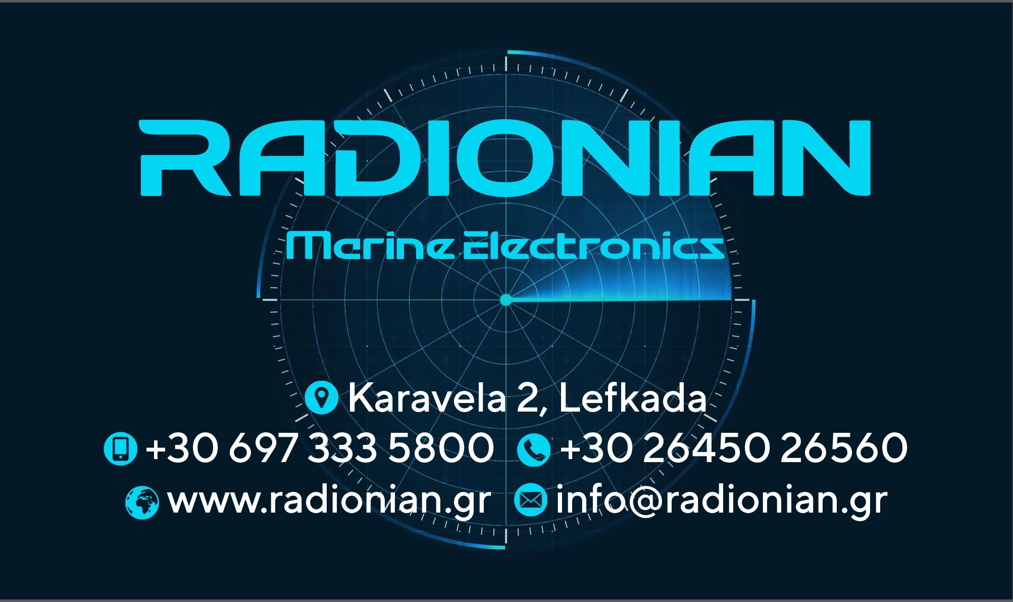 Radionian - Ηλεκτρονικός Εξοπλισμός Σκαφών Λευκάδα